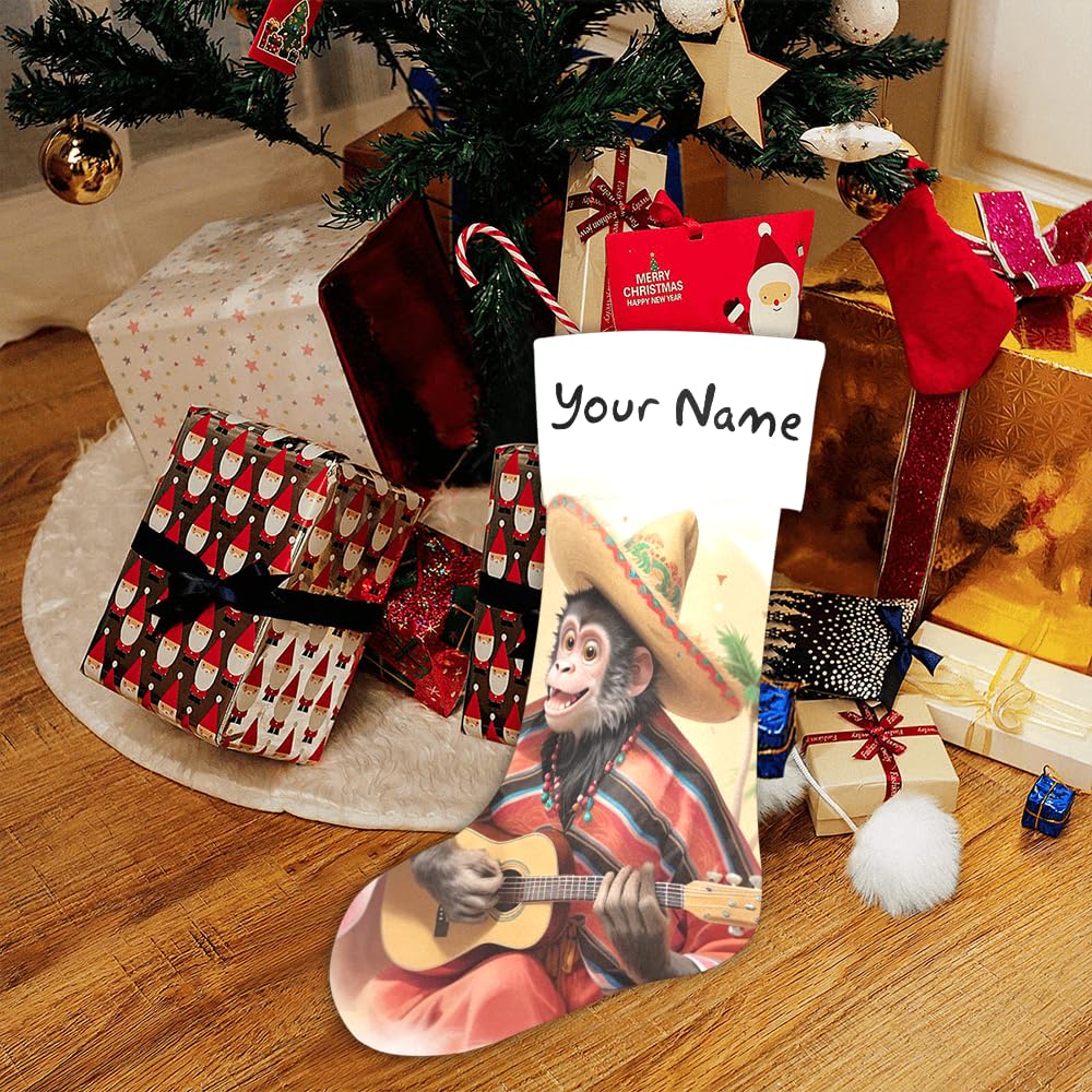 Personalized Monkey Christmas Stockings