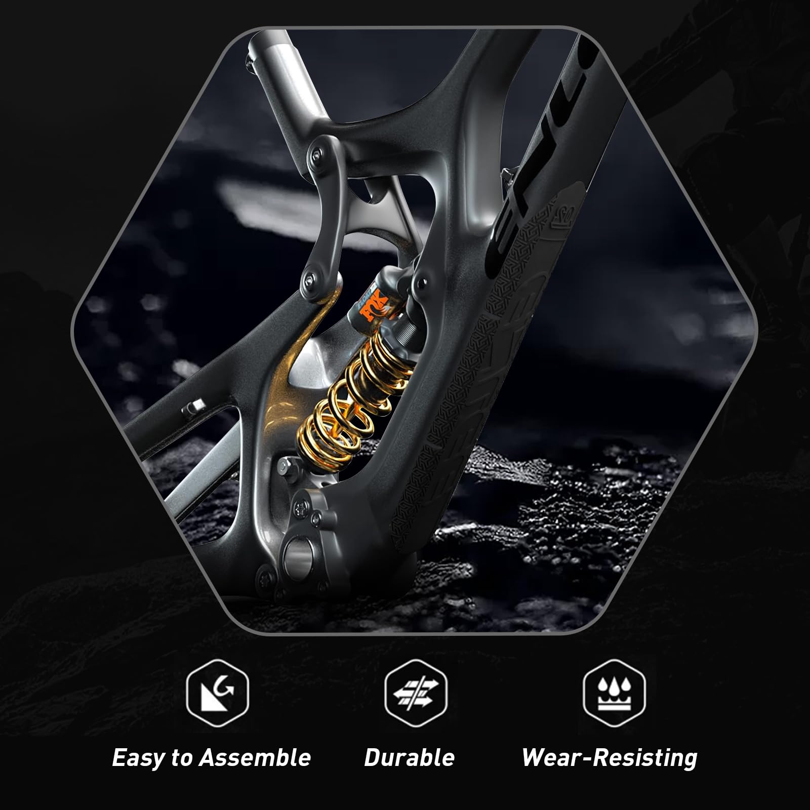 Snapklik.com : MEGHNA Bike Frame Protection Down Tube Frame Protector ...