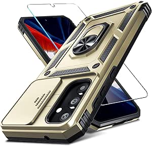 Amazon.com: Janmitta Compatible with Samsung Galaxy S24 FE Case Built in Slide Camera Lens Cover ...