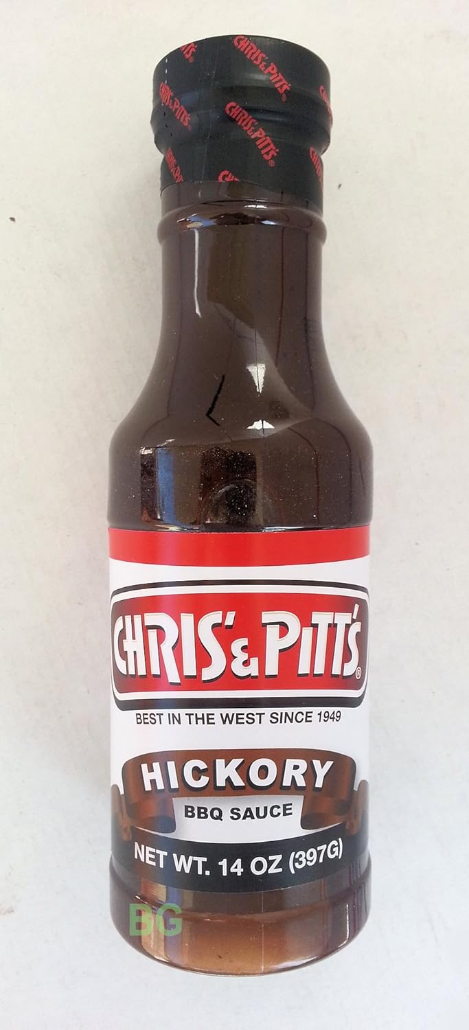 Amazon.com : Chris' & Pitt's HICKORY Barbeque Sauce Best In The West ...