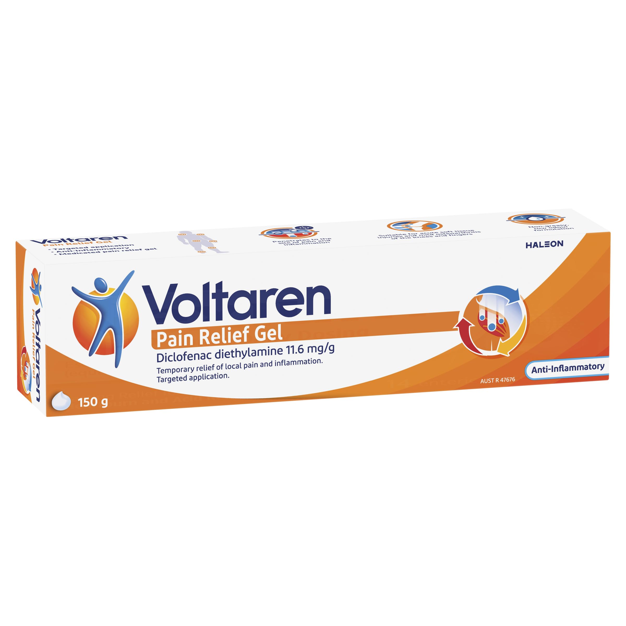 Voltaren Anti-Inflammatory Emulgel Muscle Pain Relief, Relieves Pain ...