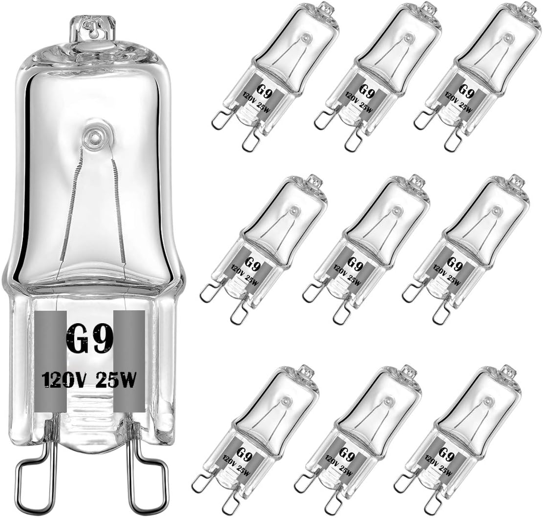 AHEVO G9 JCD 25 Watt 120 Volt T4 JD Type Halogen House Hold Light Bulb ...