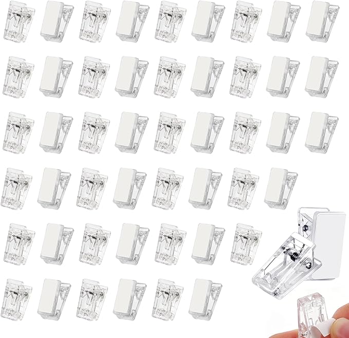 50PCS Tapestry Wall Hanging Clips, Self Adhesive Clips Sticky Clip ...