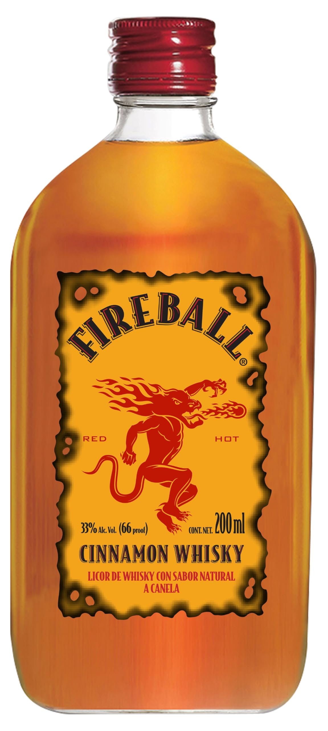 Fireball Cinnamon Whisky 200ml : Amazon.com.mx: Alimentos y Bebidas