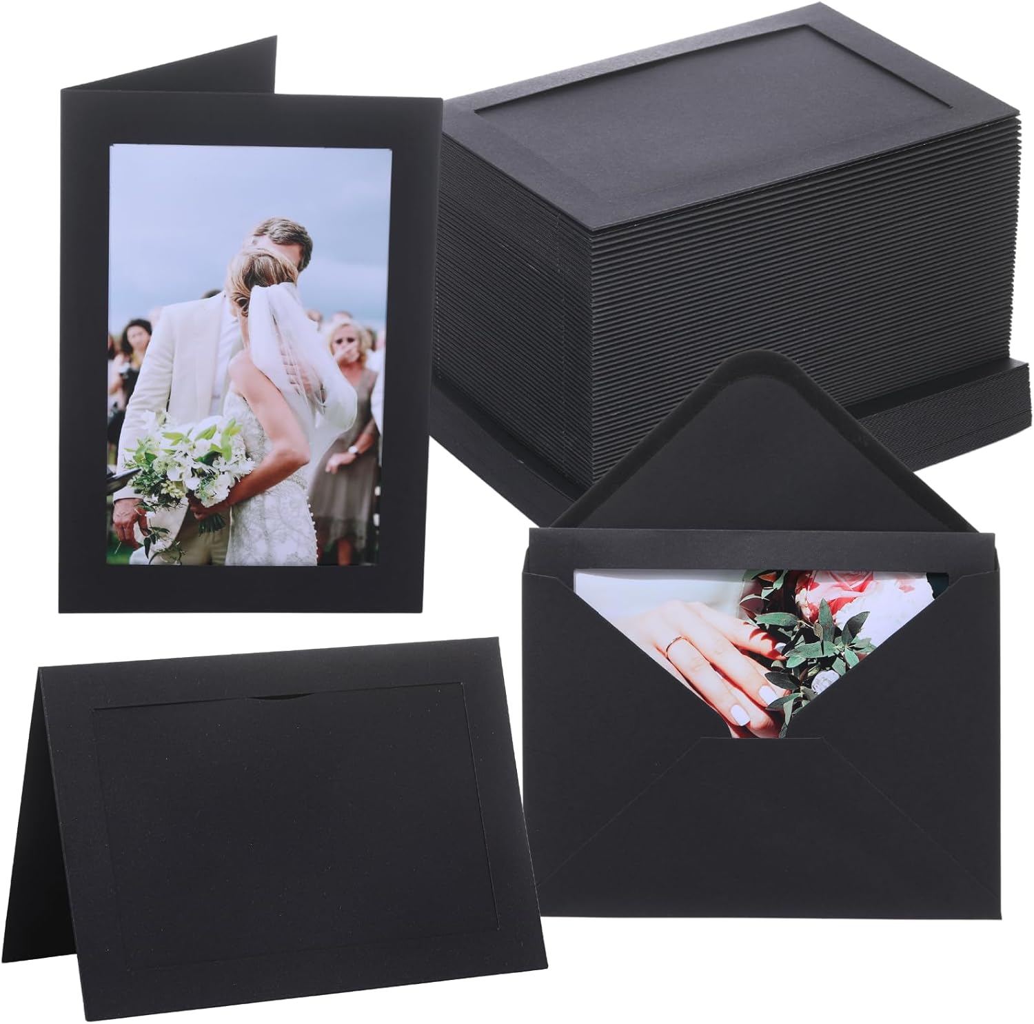 Amazon.com - 50 Pack Photo Frame Cards with Self Seal Envelopes 4x6 ...