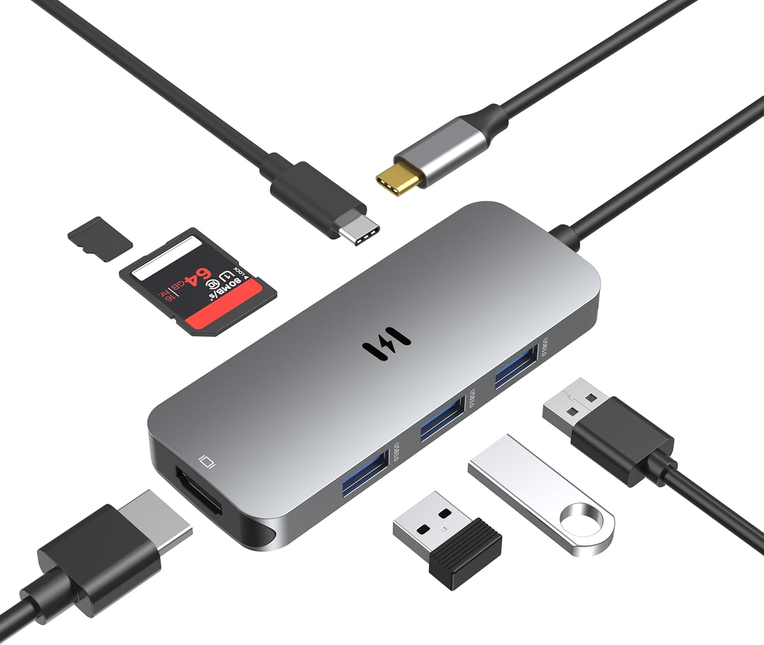 Amazon.com: MOKiN USB C to Ethernet Adapter for Laptop, 10Gbps USB C ...