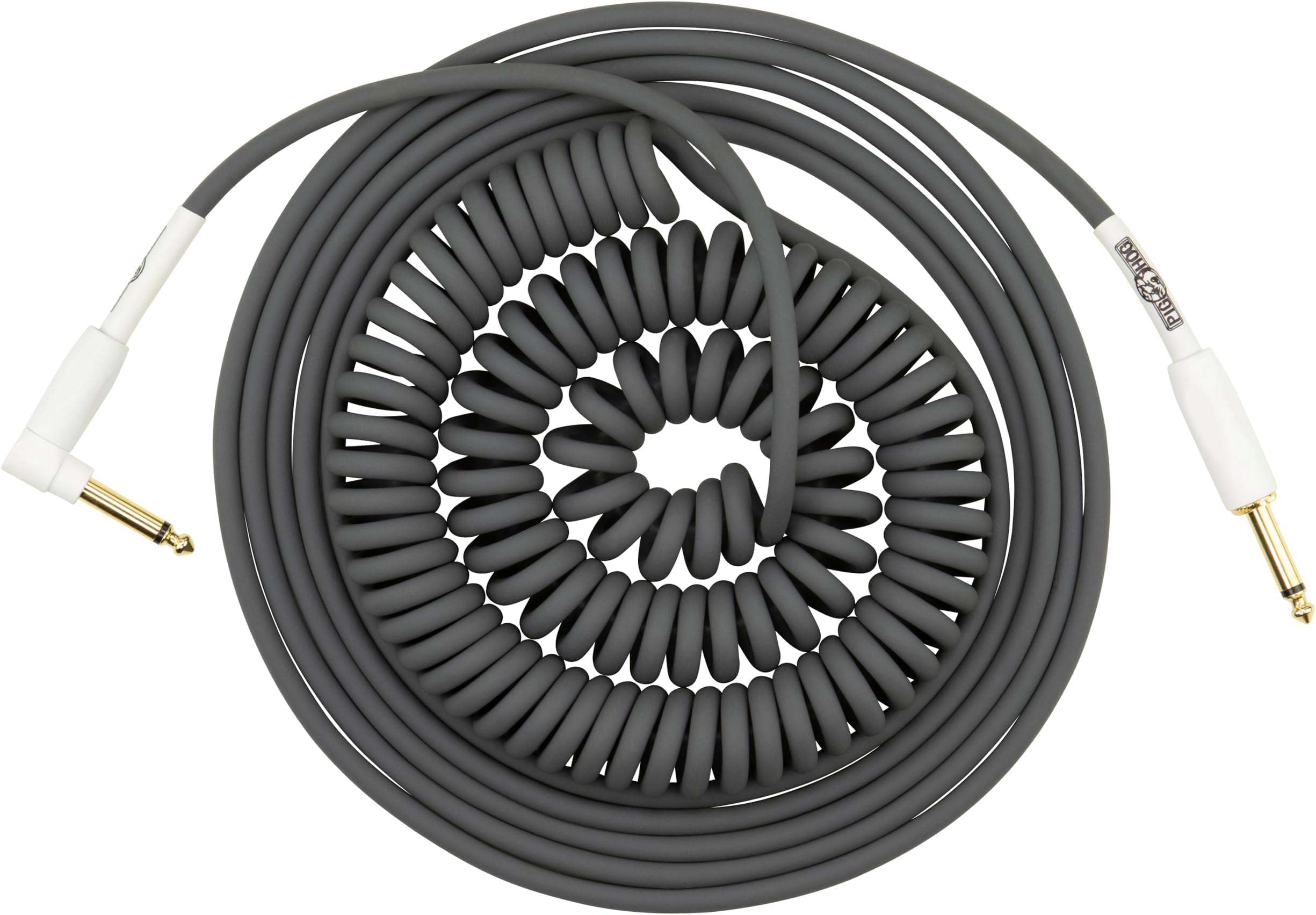 Amazon.com: Pig Hog PHCC30GR Half Coil Instrument Cable 30ft, Charcoal ...