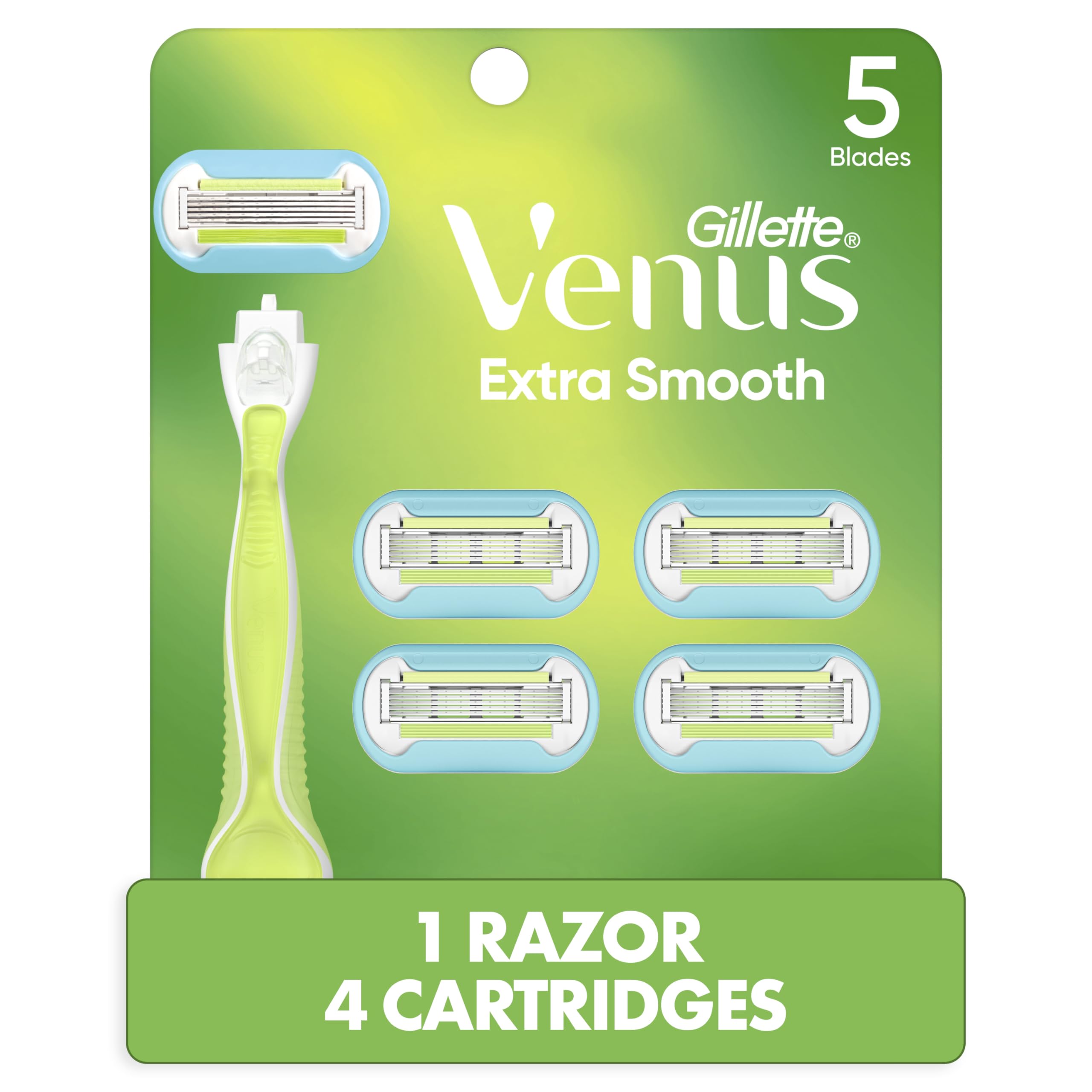 Amazon.com: Venus Extra Smooth Women's Razor Handle + 4 Blade Refills ...
