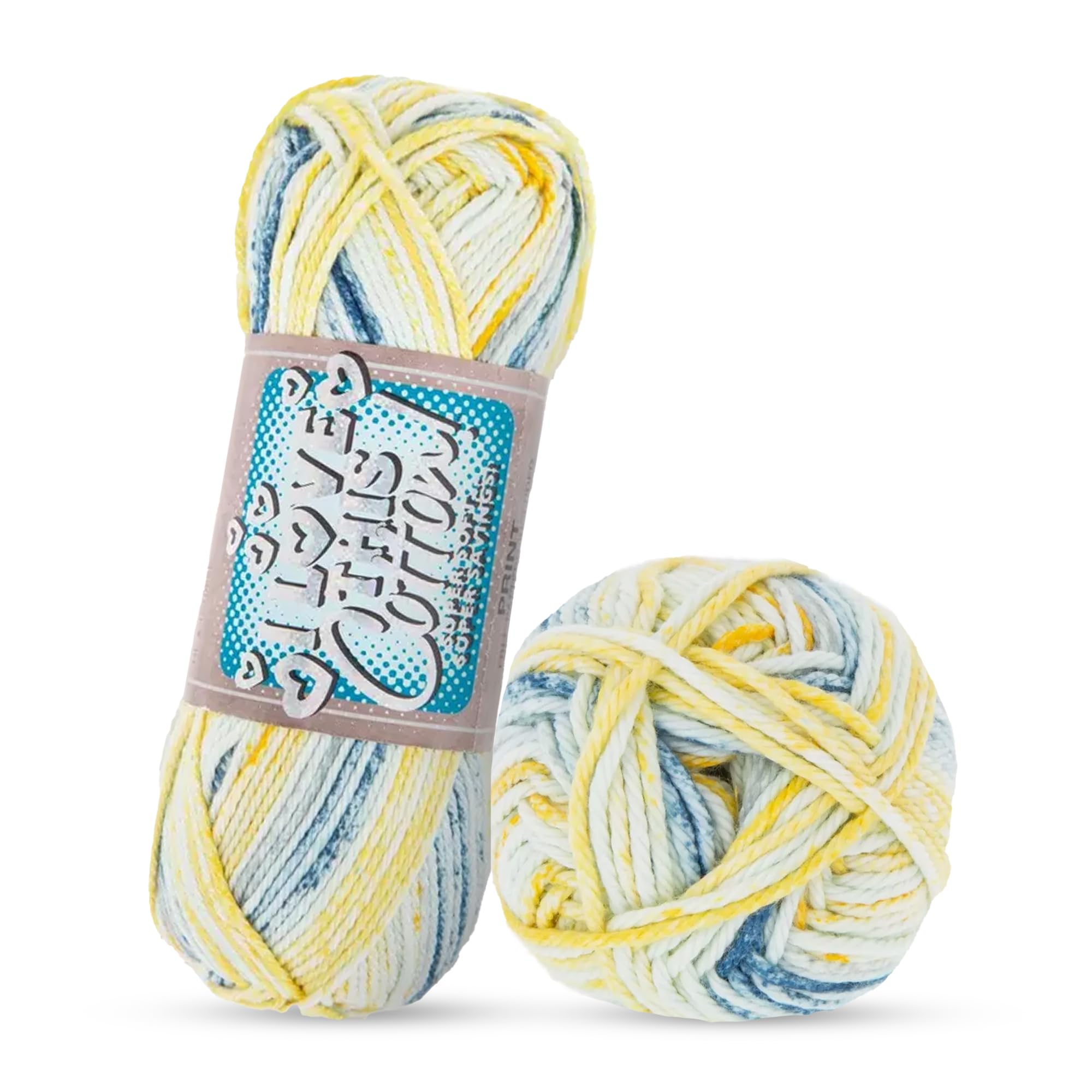 Amazon.com: I Love This Cotton Medium Yarn for Crocheting & Knitting ...