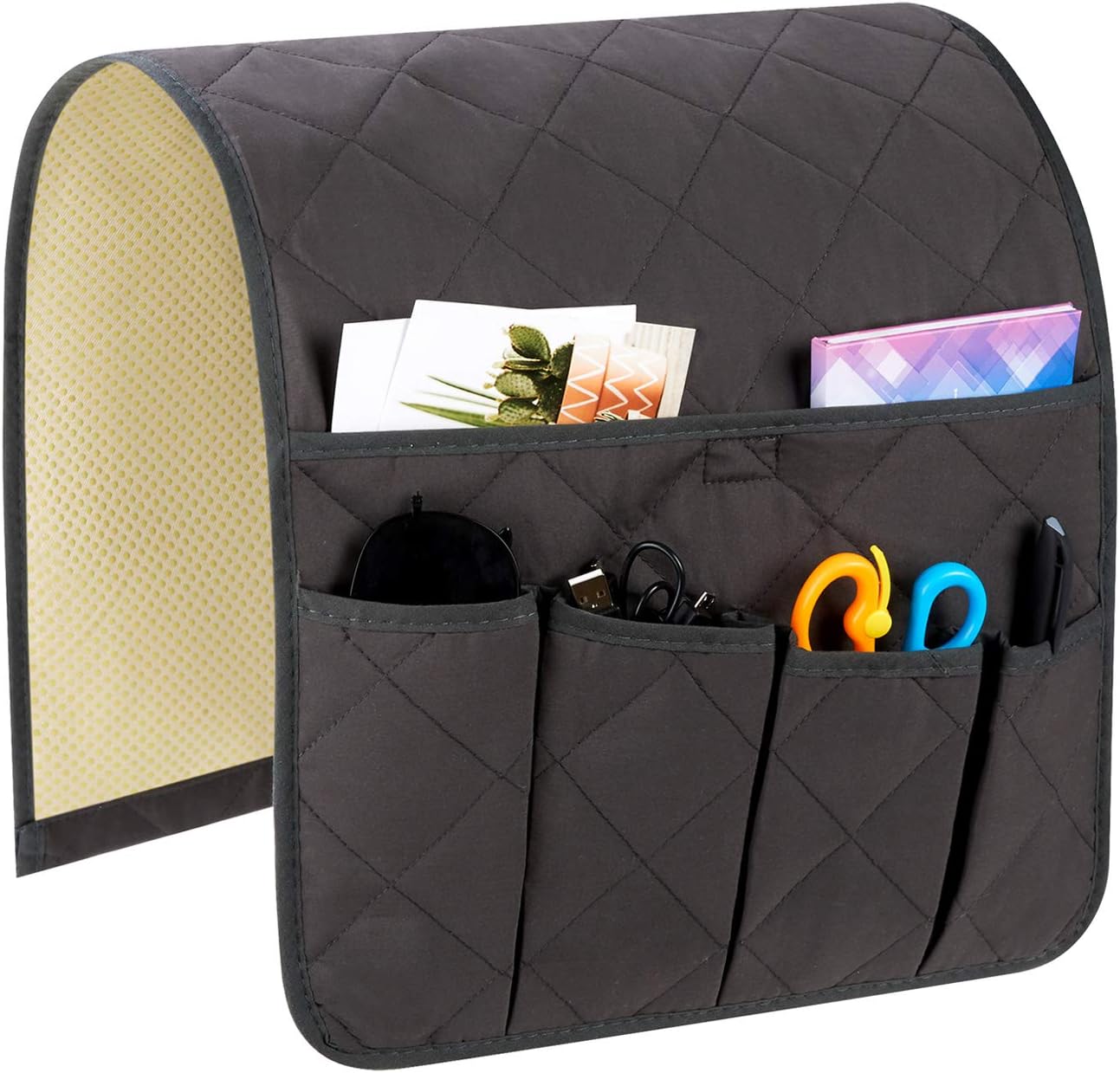 Amazon.com: Teniux Non-Slip Couch Sofa Chair Armrest organizer with 5 ...