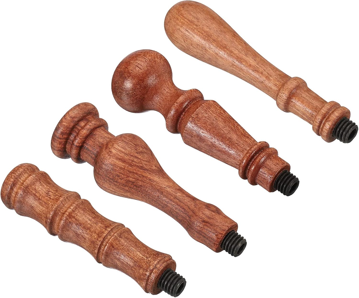 Amazon.com: PATIKIL Wax Seal Stamp Handle Only, 4 Pack Wooden Handle ...