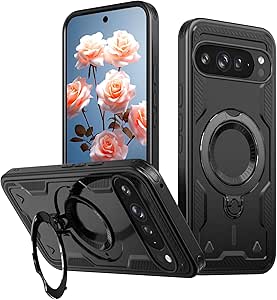 Amazon.com: Kehewaa 360°Rotatable Magnetic Ring for Google Pixel 9 Pro XL Case [Compatible with ...