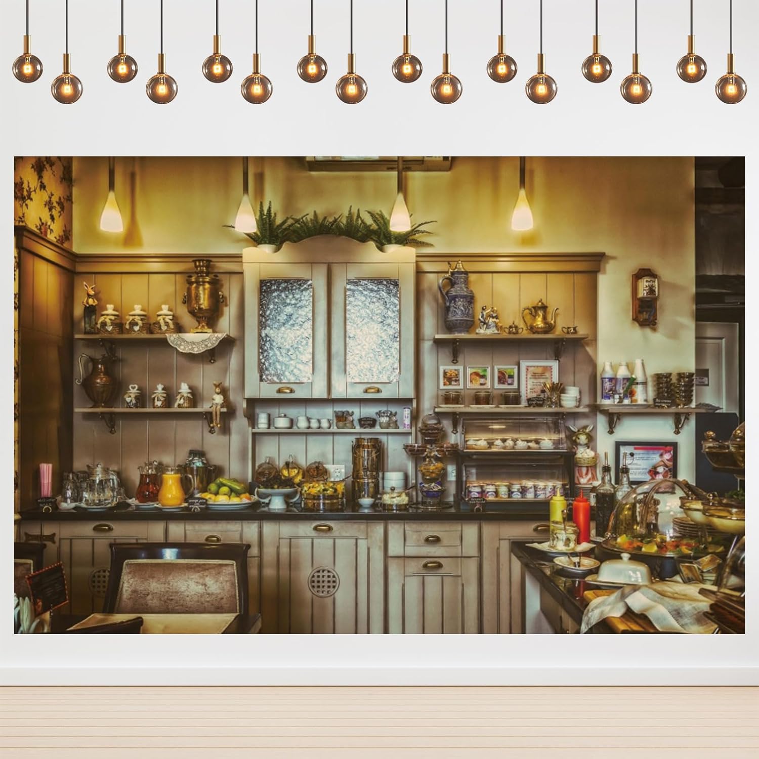 Amazon.com : Yeele 10x8ft Kitchen Backdrop Modern Theme Luxury Home ...