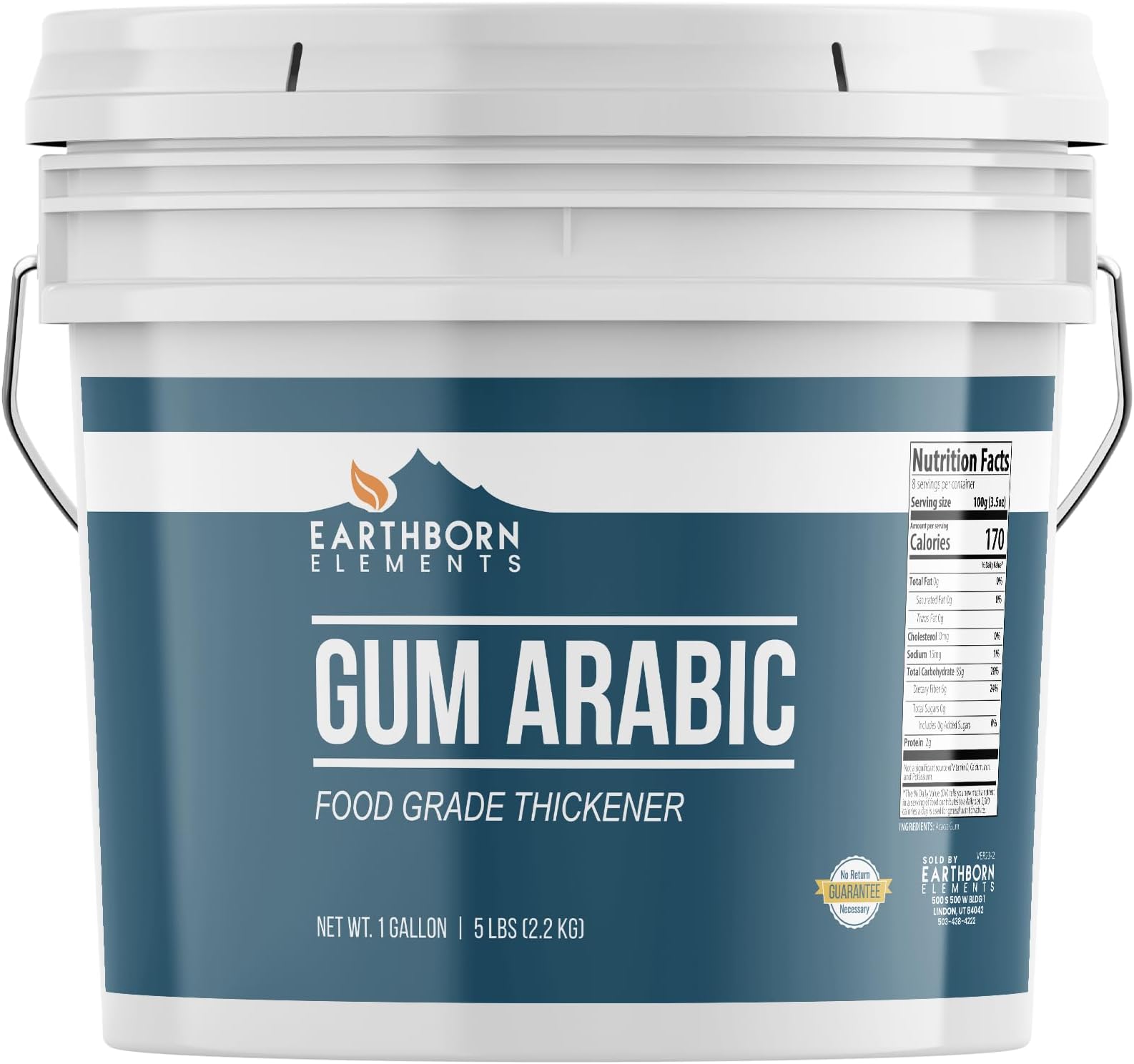 Amazon.com : Earthborn Elements Gum Arabic 41.6 Ounces, Acacia, Multitude of Uses, Resealable ...