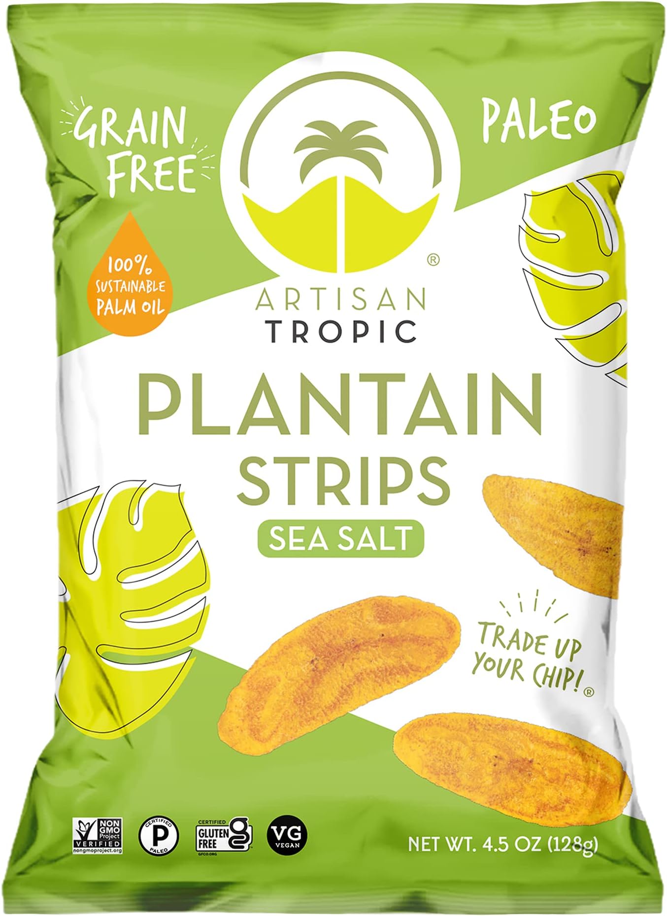 Amazon.com: Amazon Fresh, Roasted & Salted Plantain Chips, 12 Oz (Pack ...