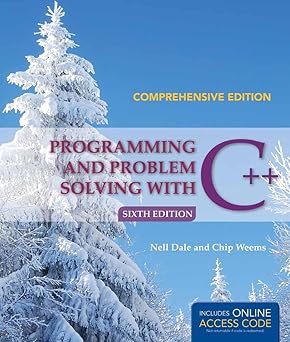 Amazon | Programming and Problem Solving With C++: Comprehensive | Dale, Nell, Weems, Chip | C