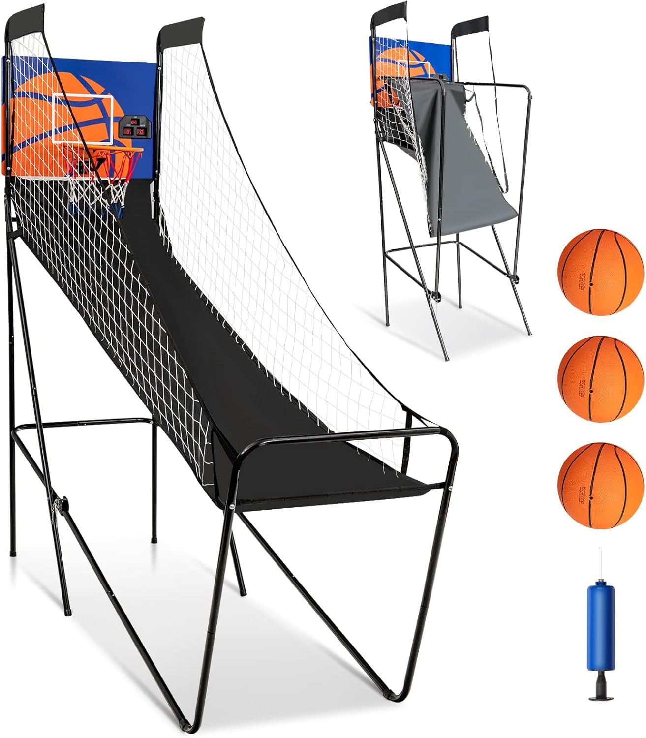 Amazon.com : Goplus Foldable Indoor Basketball Arcade Game, Electronic ...