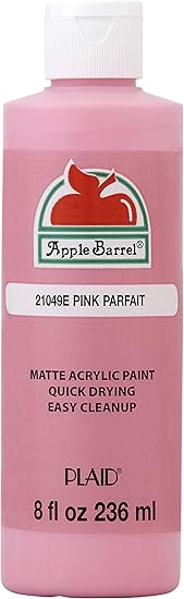 Amazon.com: Apple Barrel Acrylic Paint (8 Ounce), 21049E Pink Parfait ...