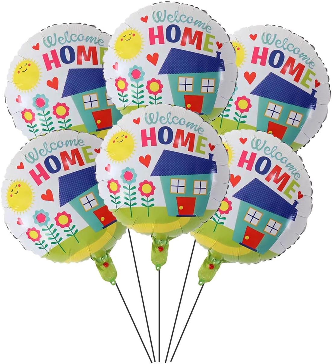 Amazon.com: 6PC Welcome Home Foil Mylar Balloons Decorations Set ...
