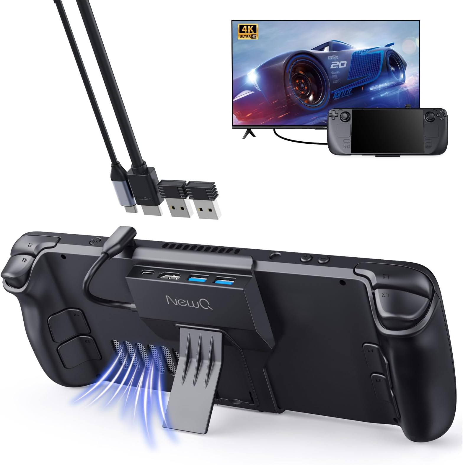 Portable Steam Deck Dock/OLED Dock, 4-in-1 Steam Deck Docking Station ...