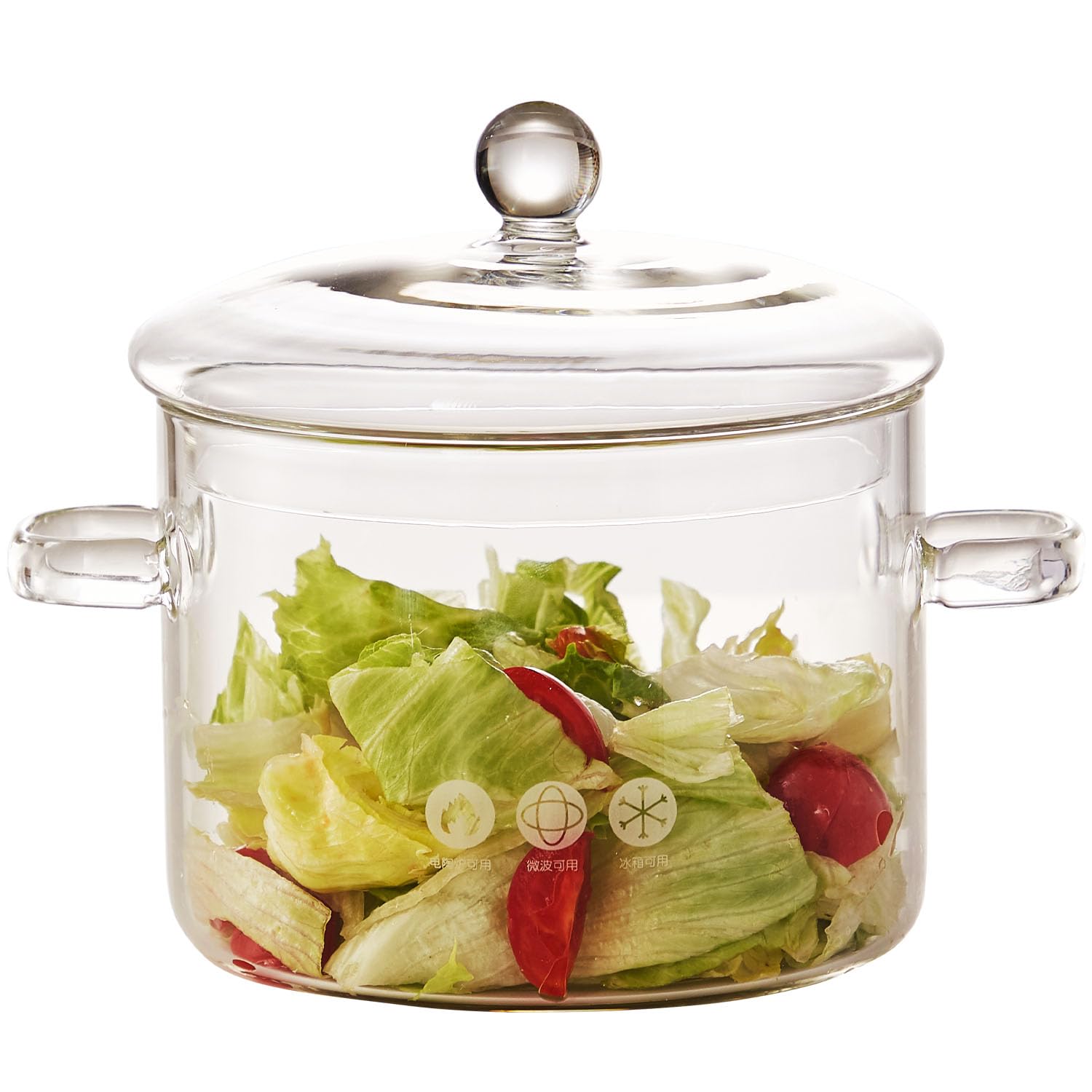 Amazon.com: Mzowgzk Glass Cooking Pot -1.9L/64oz,Glass Simmer Pot for ...