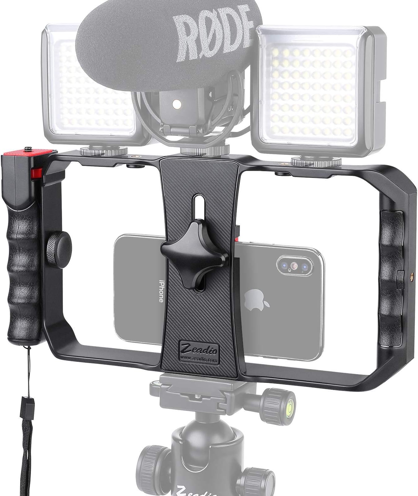Amazon.com: Zeadio Smartphone Video Cage Rig, Filmmaking Vlogging Case ...
