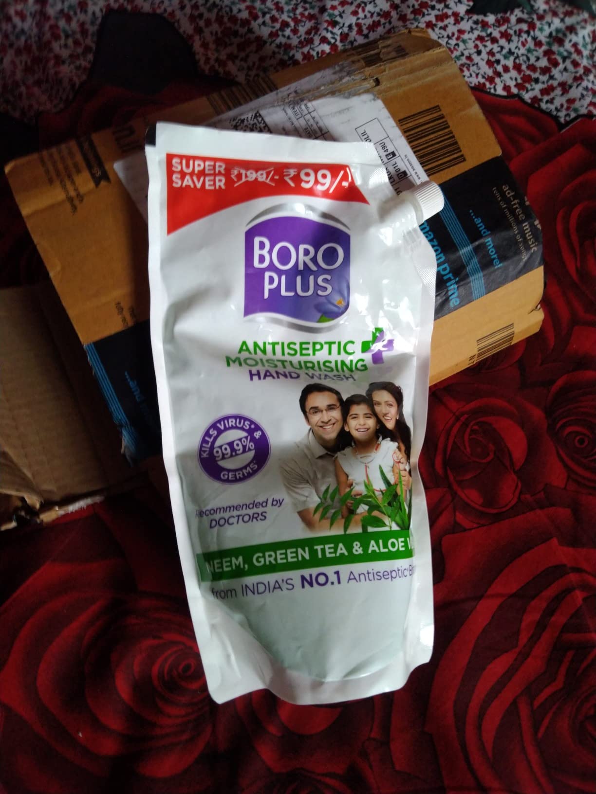 BOROPLUS Antiseptic + Moisturising Hand Wash - Neem, Green Tea & Aloe ...