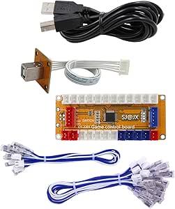 SJ@JX Arcade Game USB Encoder Zero Delay Gamepad Button Joystick ...