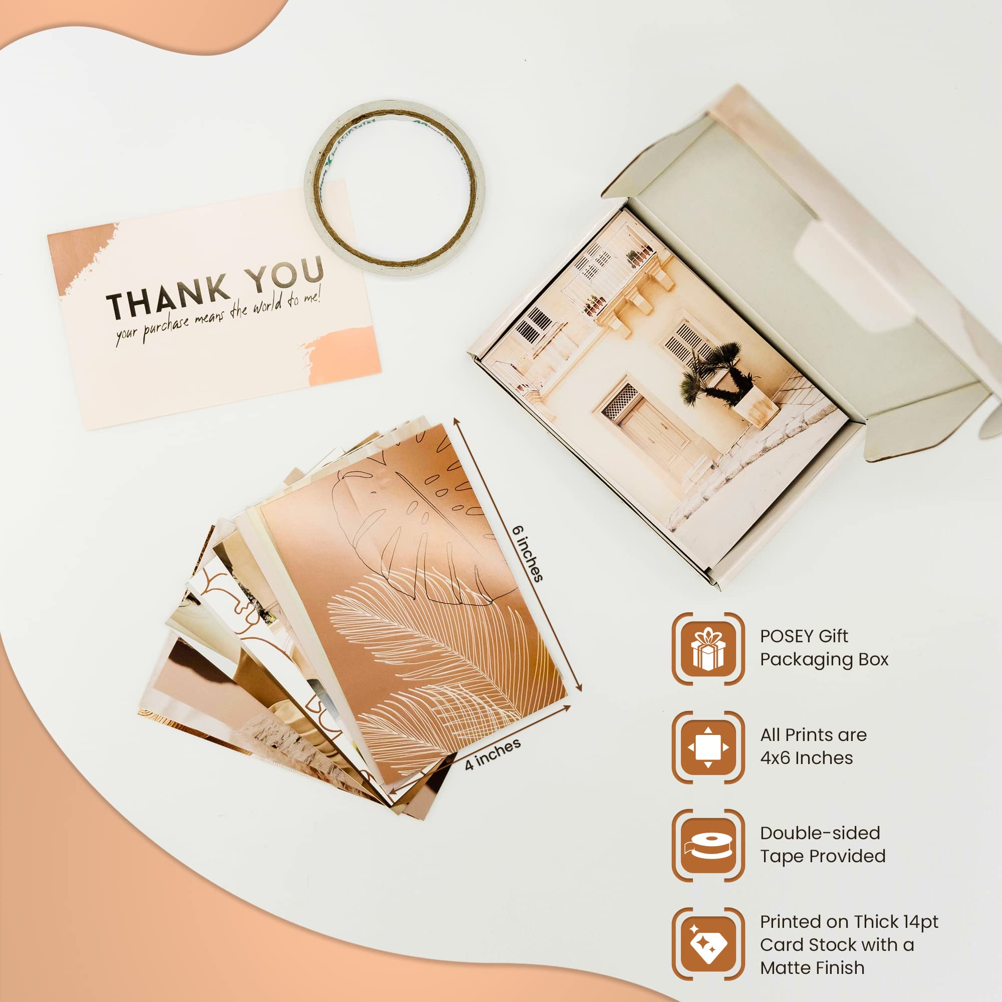 Buy POSEY Wall Collage Kit | 4x6 Inch 50 Picture Collage Wall Kit ...