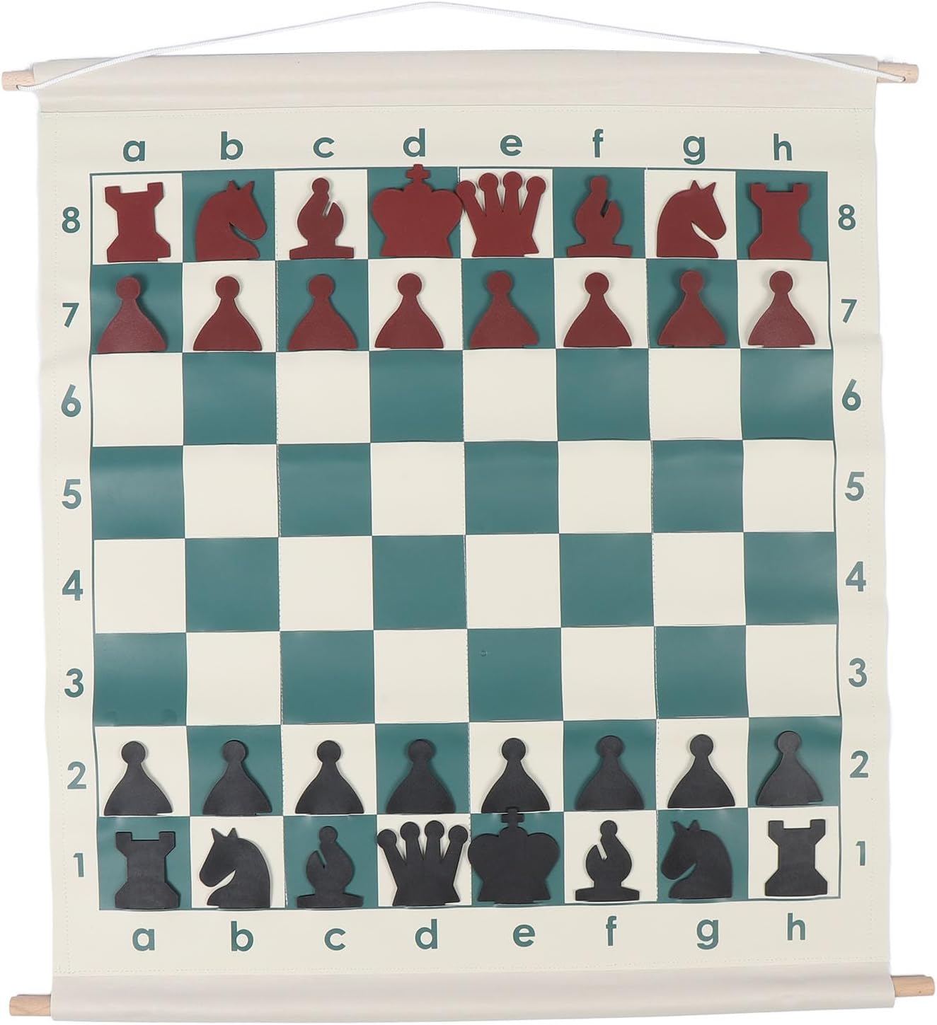 Chess Demonstration Set, Slotted Style Chess Demo Board Set with 32 ...