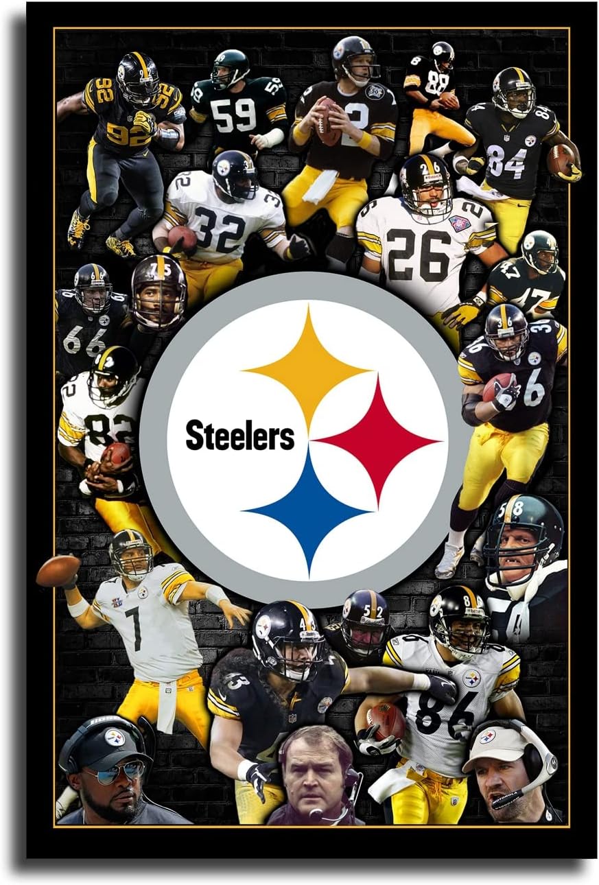 Amazon.com: Trends International NFL Pittsburgh Steelers - Logo 21 Wall ...