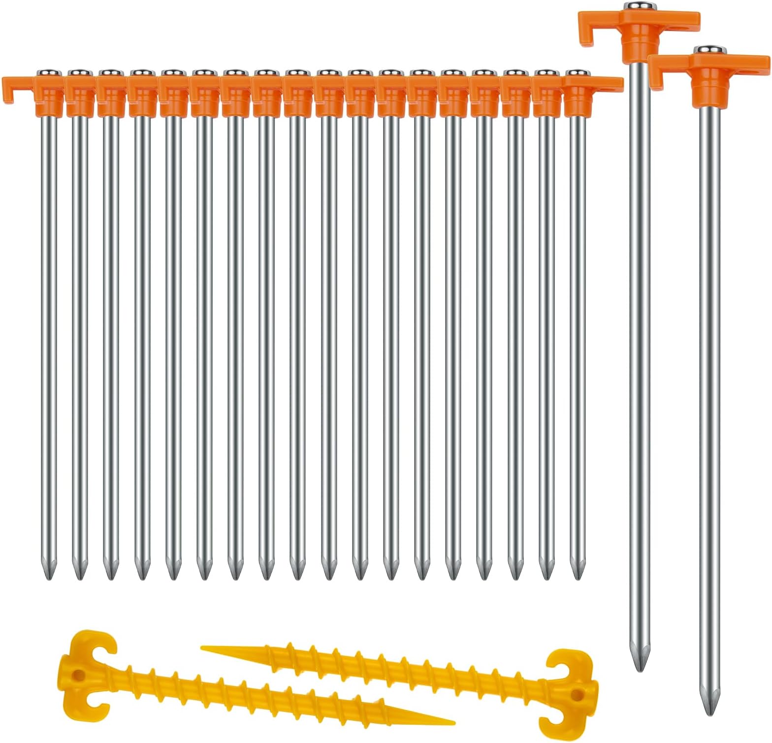 Amazon.com : 10pcs Sleeper Stakes,Metal Stake Heavy Duty,Fence Post ...