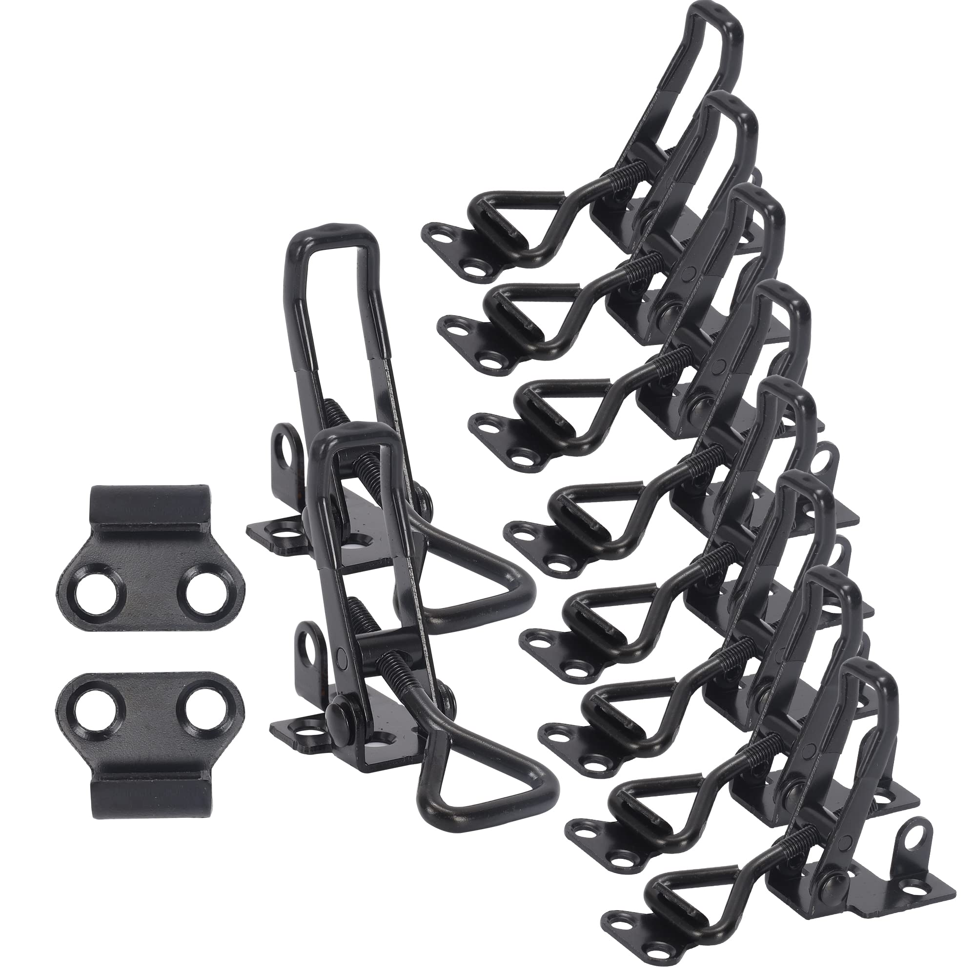 10 Pack 330lbs Holding Capacity Metal Adjustable Toggle Clamp Heavy ...