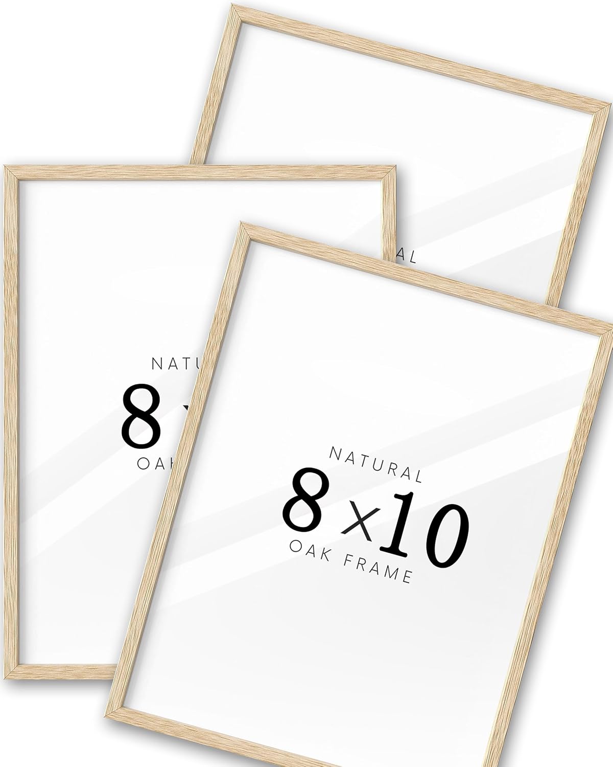 Amazon.com - UPWOIGH 8x10 Oak Wood Picture Frame - Minimalist 8x10 ...