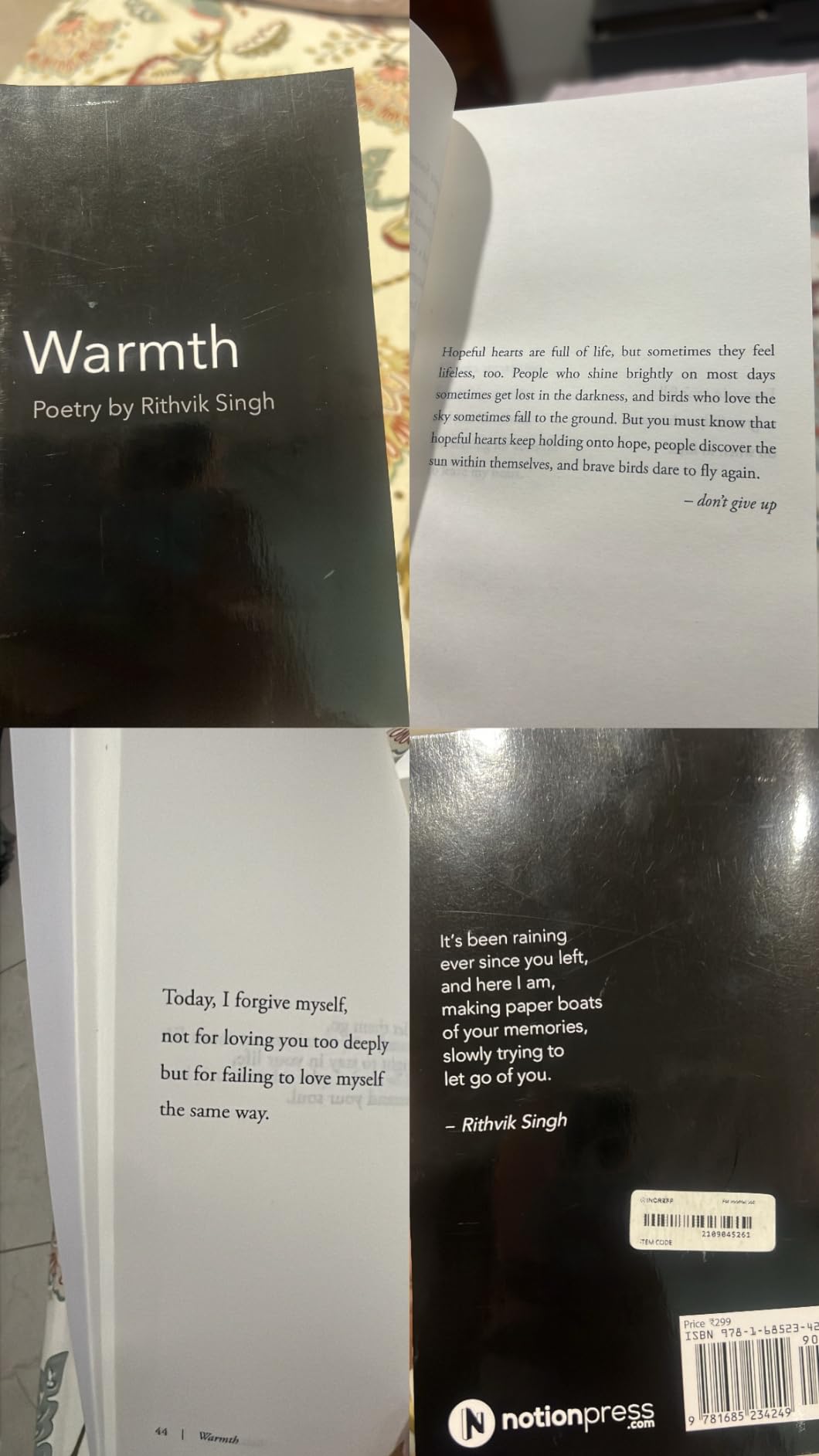 Buy Warmth : Poetry by Rithvik Singh Book Online at Low Prices in India | Warmth : Poetry by ...