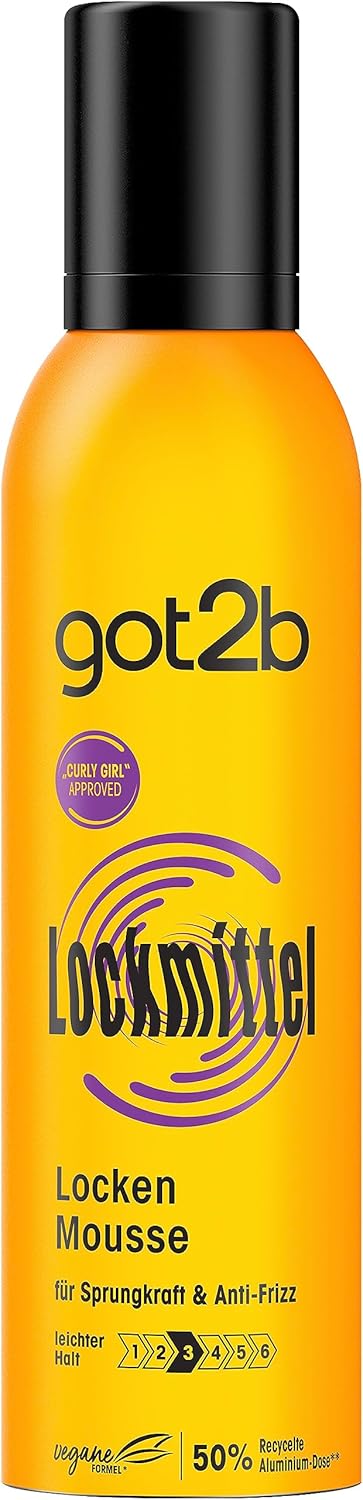 got2b Lockmittel Schaumfestiger (250 ml) Locken Mousse mit Halt 3 für ...