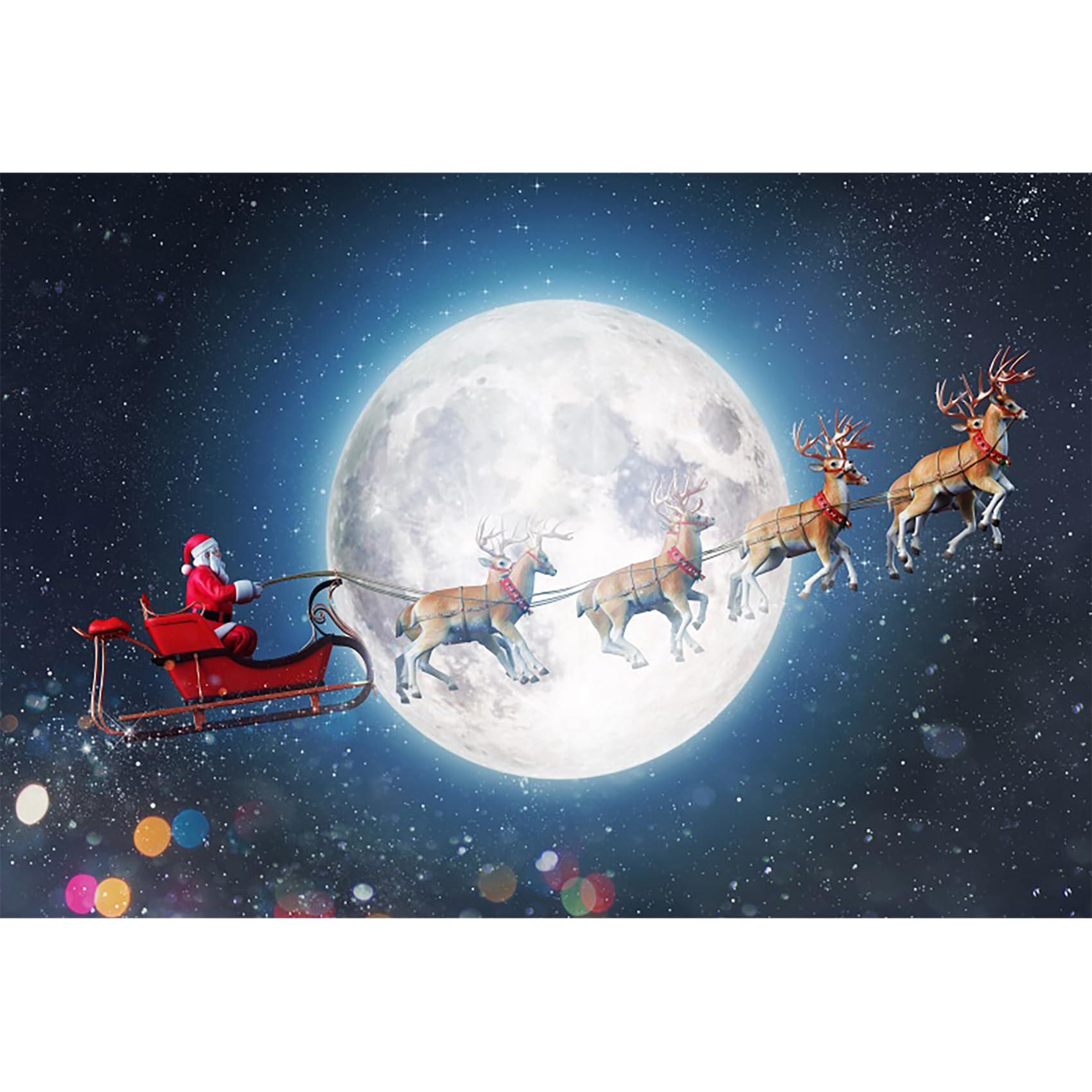 Santa Sleigh Wallpaper