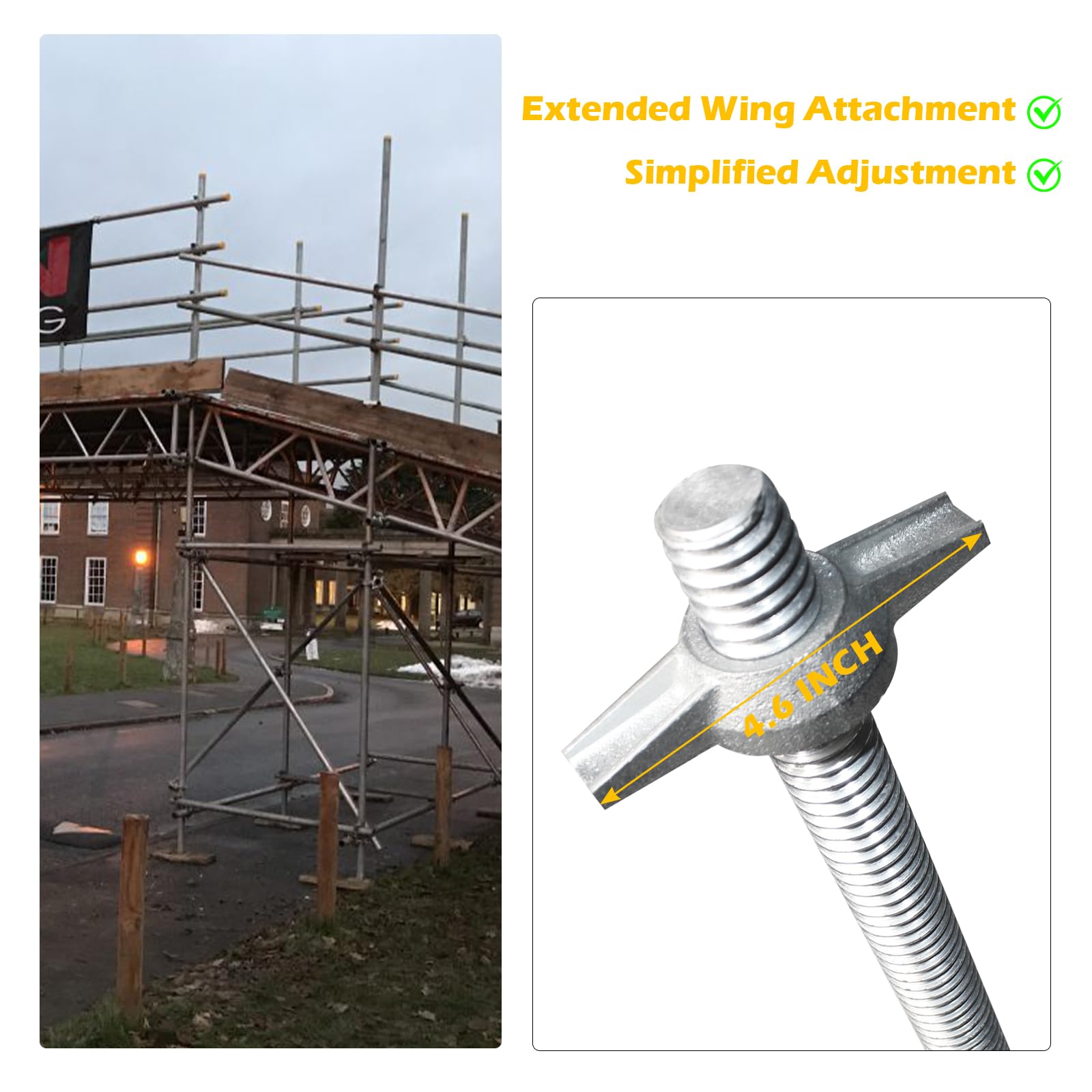 Snapklik.com : ZUIWAN Heavy Duty 18" Adjustable Leveling Jack ...