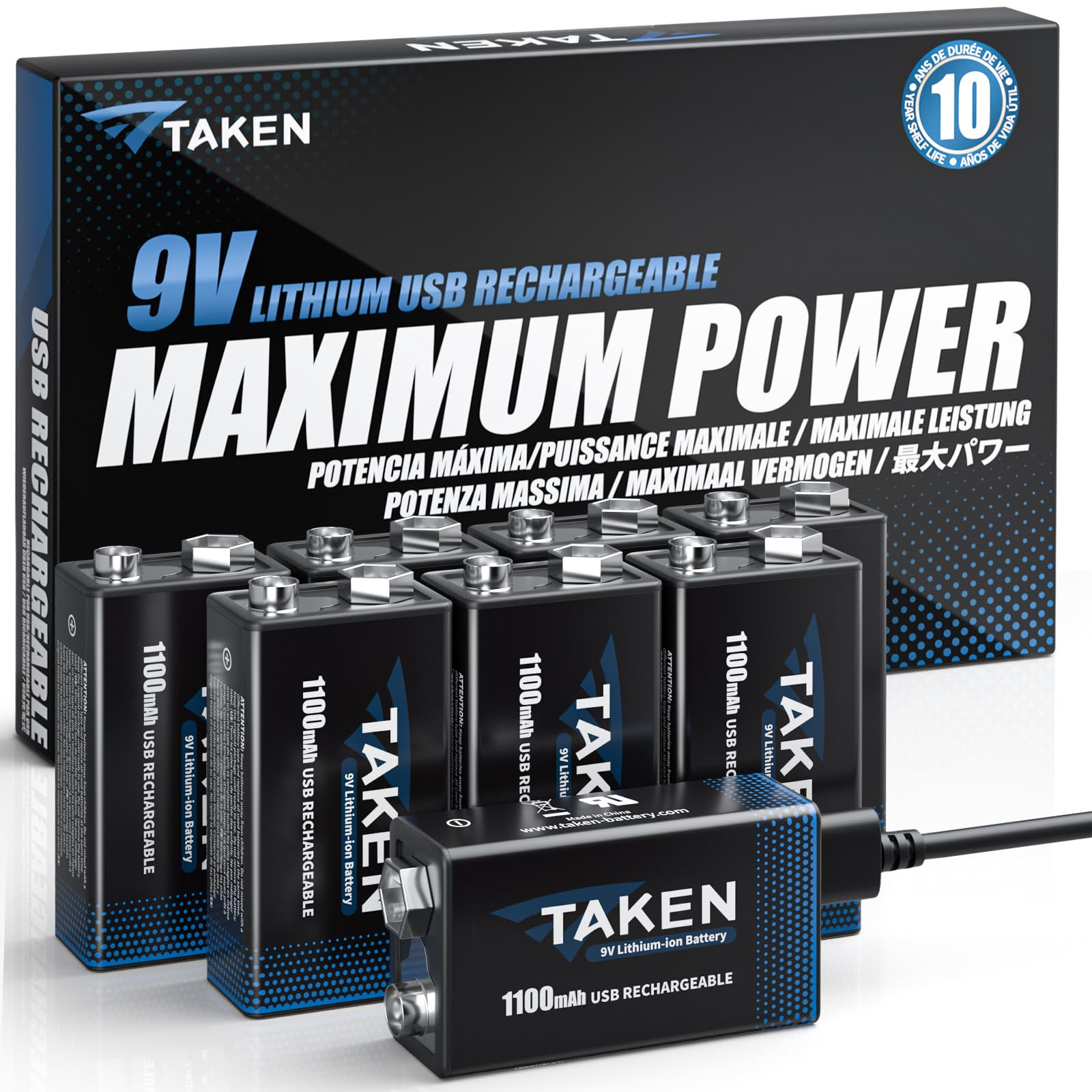 Snapklik.com : Taken 9 Volt Battery For Electric Guitar, Lithium-ion ...