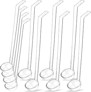 Amazon.com: Honeydak 10 Pcs 12 Inch 1.18 oz Long Plastic Small Ladle ...