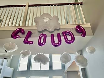 Amazon.com: Cotton Simulation Cloud Decorations 3D Artificial Fake ...