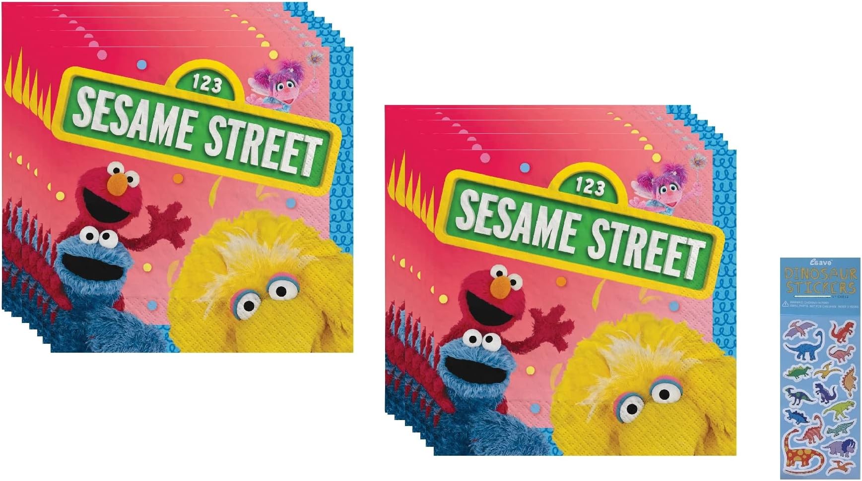 Amazon.com: Sesame Street Party Birthday Party Baby Shower Supplies ...