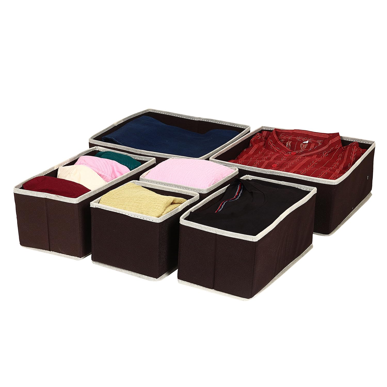 House of Quirk Foldable Cloth Storage Box Closet Dresser Drawer ...