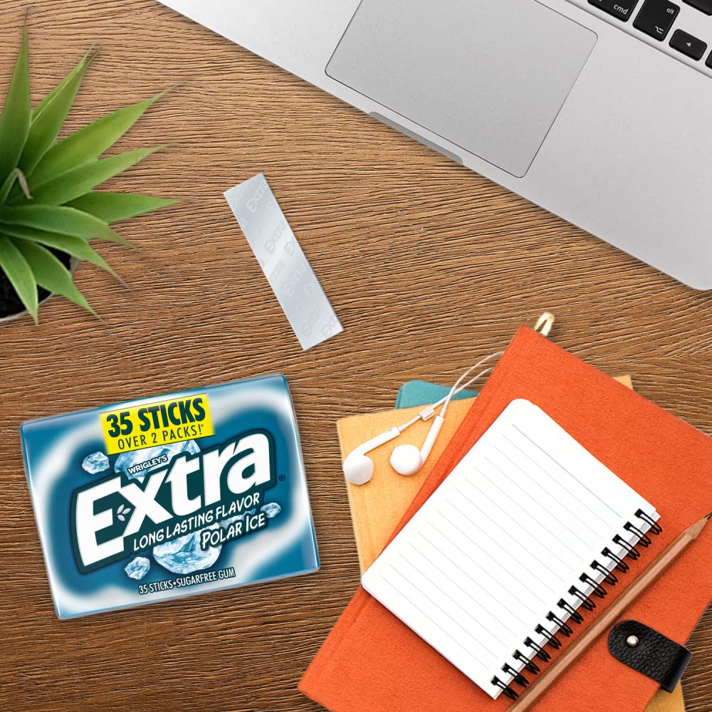 Snapklik.com : EXTRA Polar Ice Sugarfree Chewing Gum, 35-stick Packs