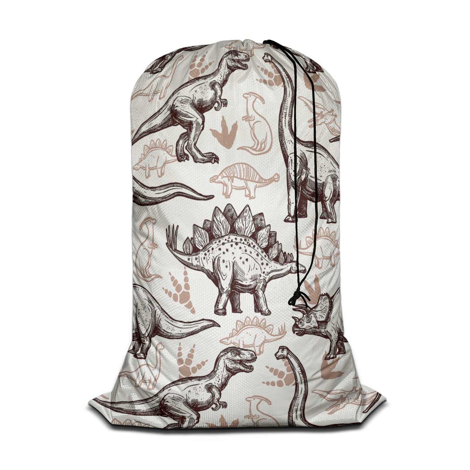 Amazon.com: Swono Dinosaur Sketch Heavy Duty Large Laundry Bags 1 Pcs 28 x 40 Inch Animal ...