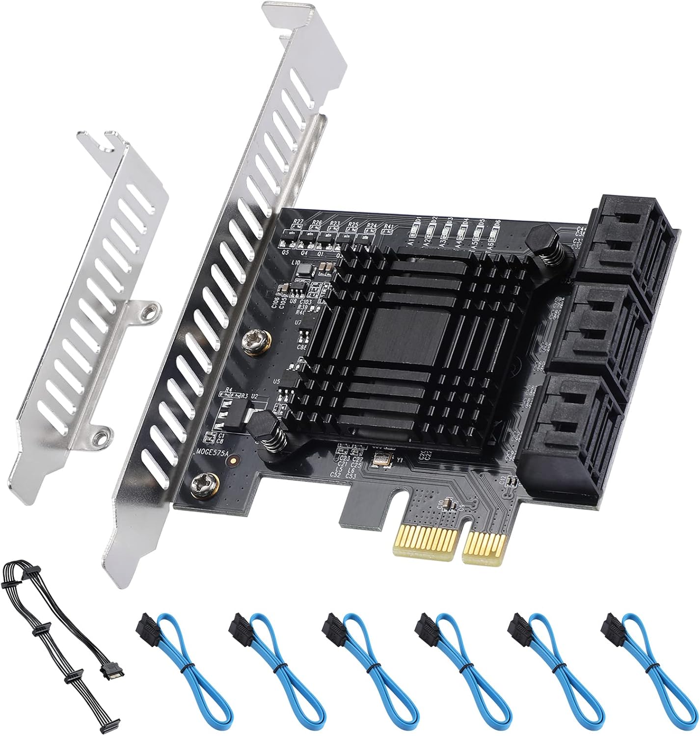 Amazon.com: ACTIMED PCI-E X1 to SATA 3.0 Controller Card, 6-Port SATA ...