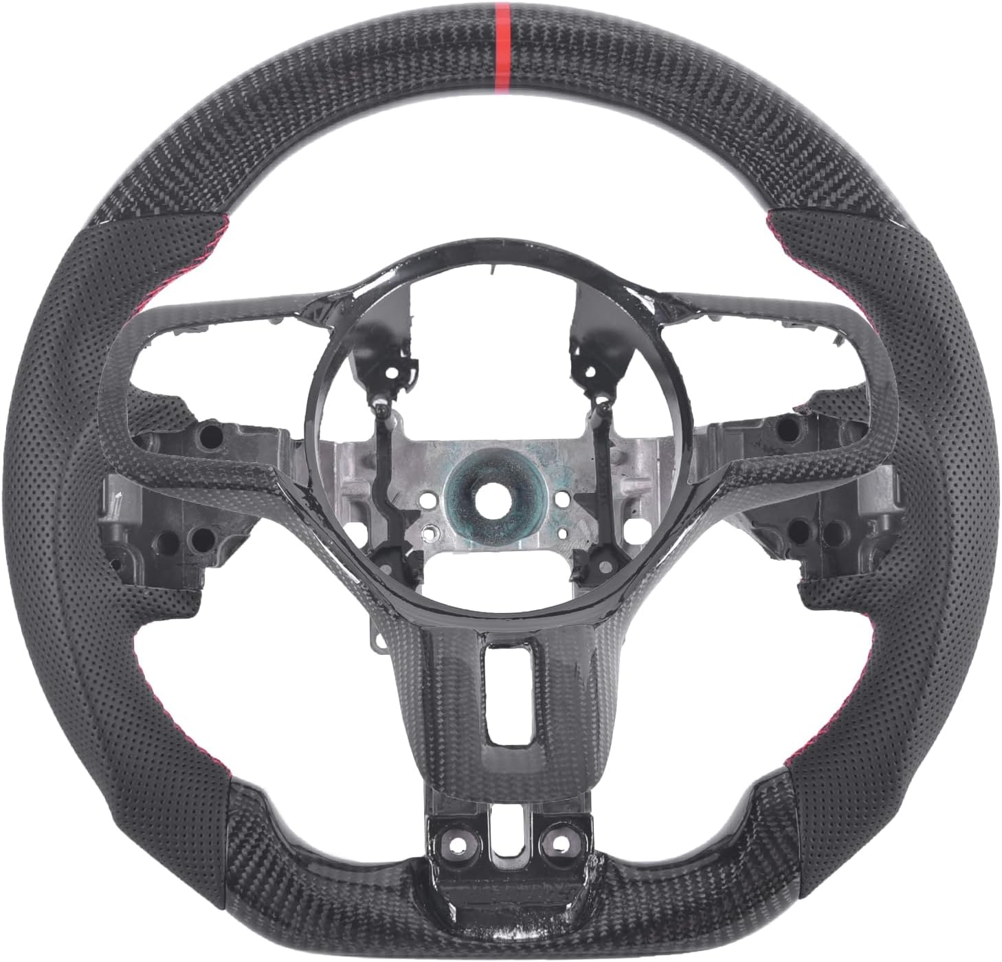 Amazon.com: EASSAFEX Real Carbon Fiber Steering Wheel for Mitsubishi ...