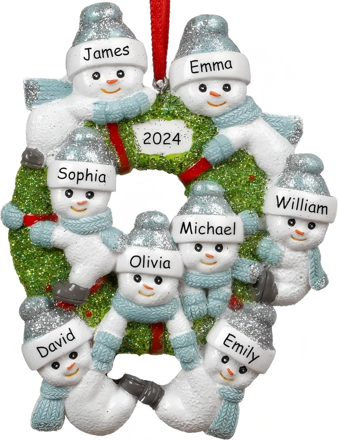 Amazon.com: iDIY Personalized Family Christmas Ornaments - Custom ...