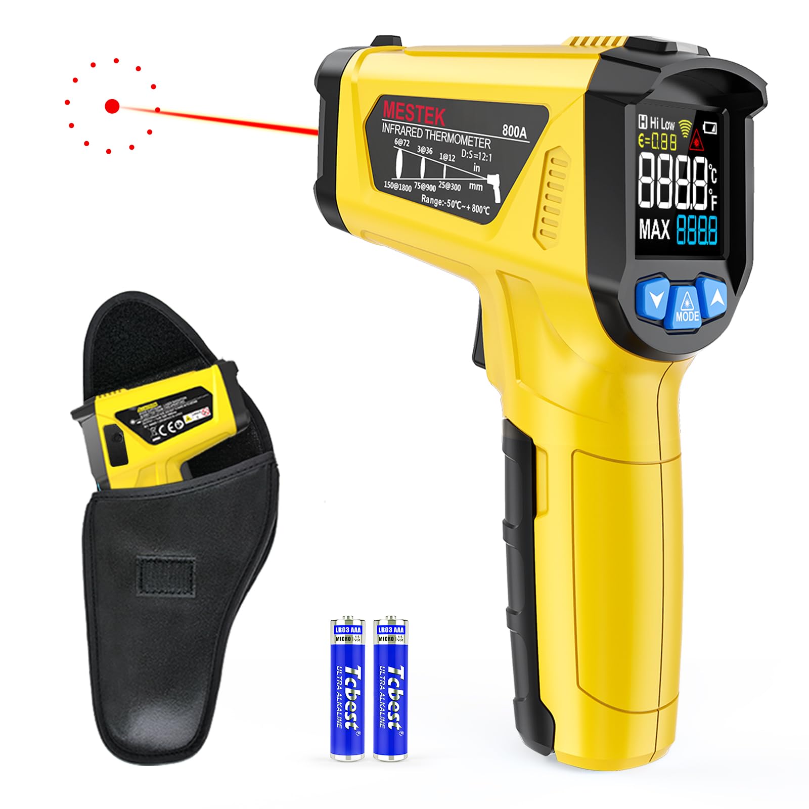 Snapklik.com : Infrared Thermometer - MESTEK Digital IR Laser ...