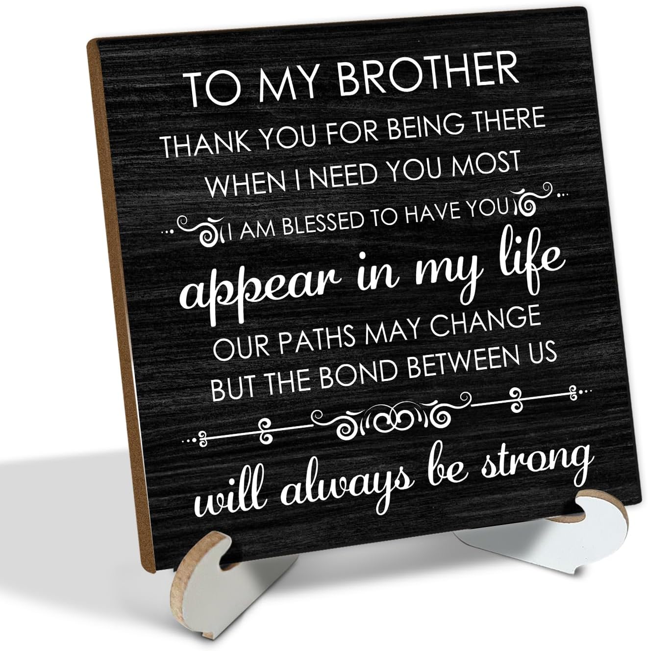 Amazon.com: To My Brother Gift for Men Office Desk Decor, Thank You ...